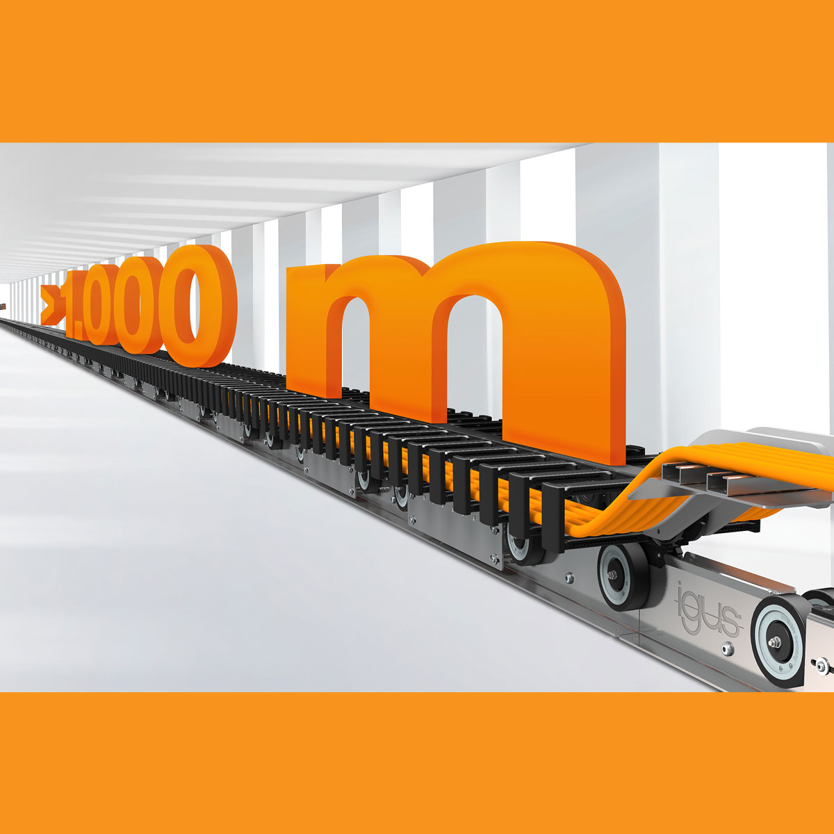 igus develops the world's first driven e-chain system